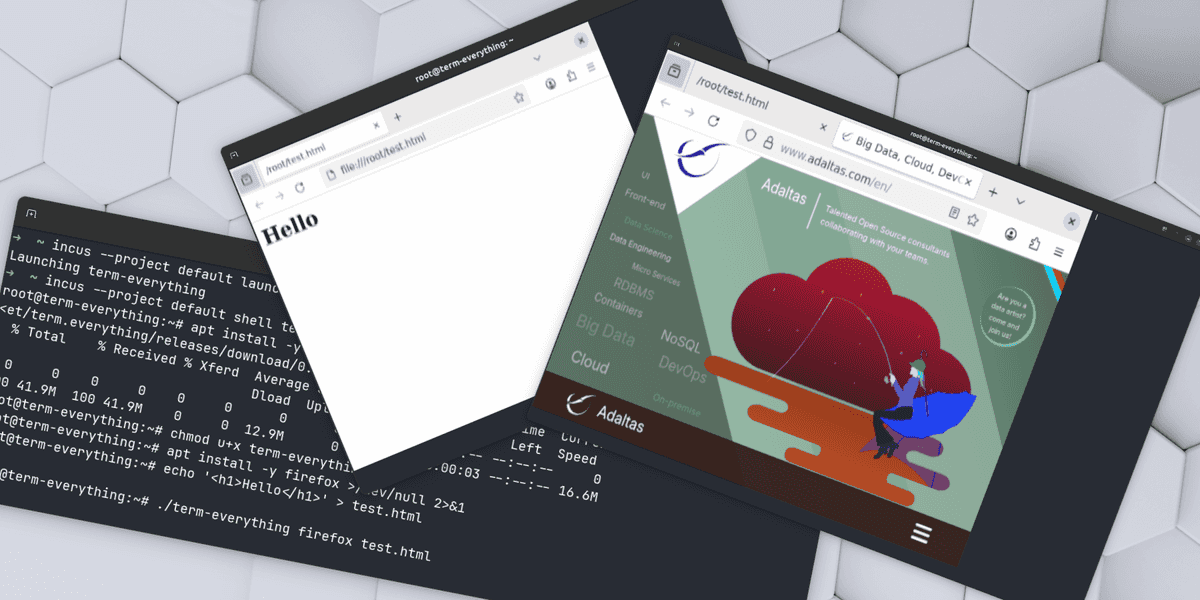 GUI applications in the terminal with Term.Everything | Adaltas